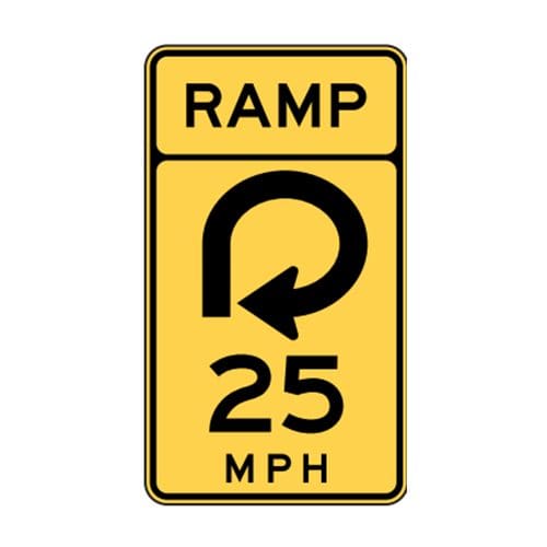 CW13-1P Advisory Speed Limit Sign - Interwest Safety Supply
